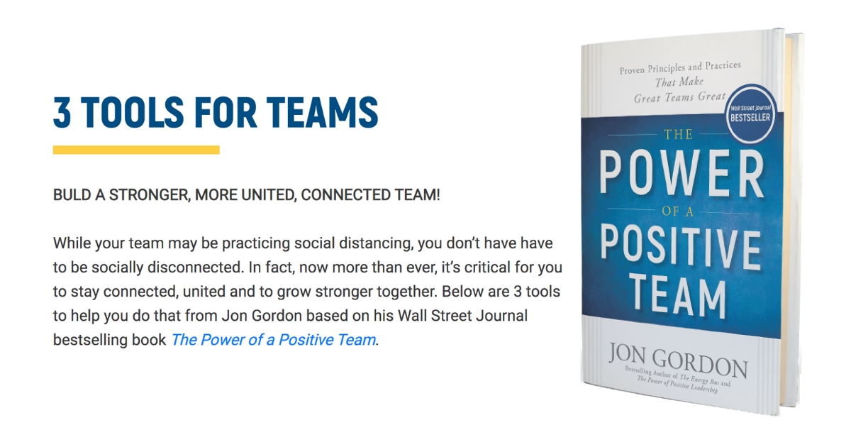 3 Tools for Teams - The Power of a Positive Team |The Power of a ...